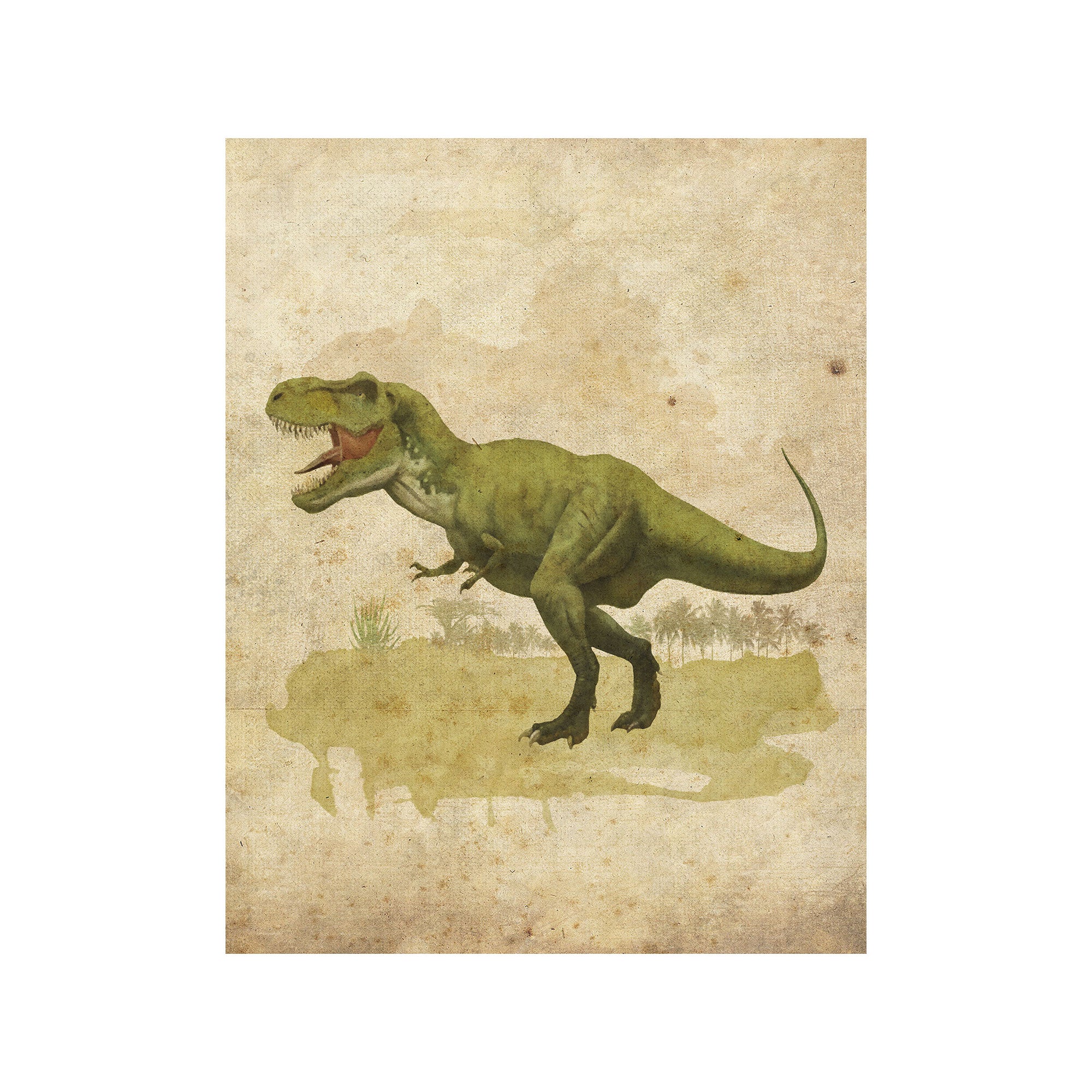 Vintage T-Rex Print - The Jurassic Store